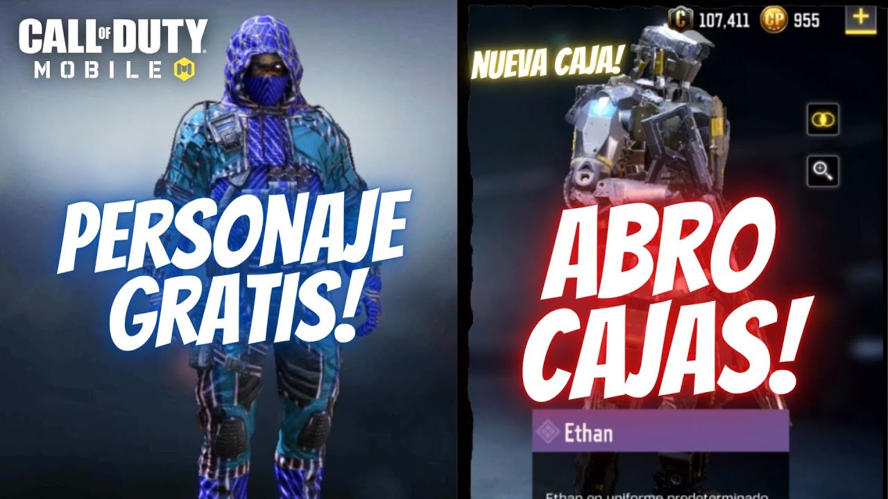 ¿SUERTE DE NUEVO? ABRO CAJAS DE ETHAN! | COD Mobile | NUEVO PERSONAJE ...