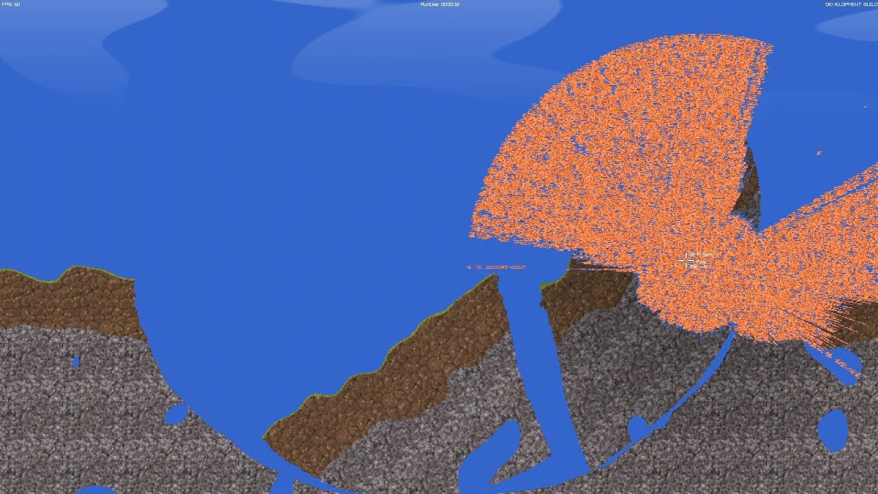 Falling Sand Engine: The world is falling??? - YouTube