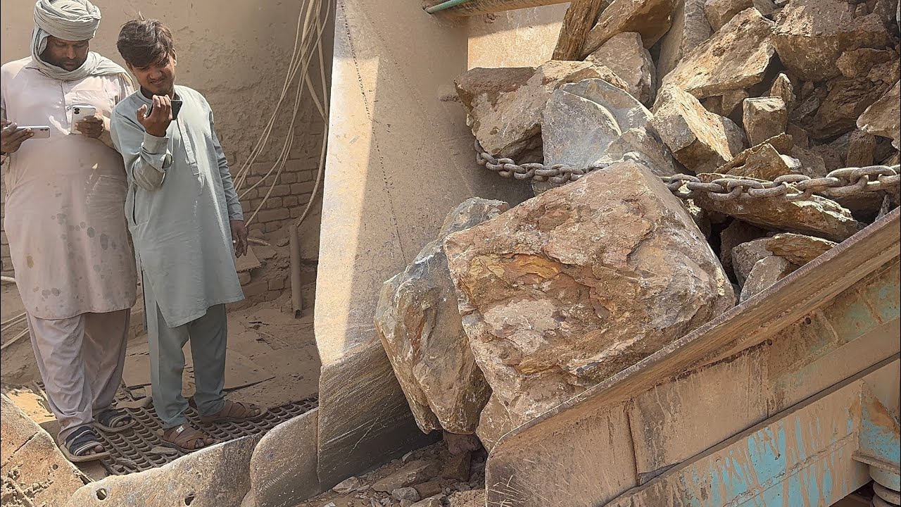 “Extreme Rock Crushing with Heavy Machinery | Satisfying Stone Breaking ...