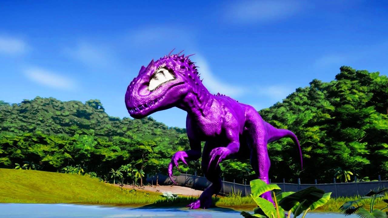 Most Epic Dino Fight : Venom Spinosaurus ,Blue T-rex, Indominus Rex ...
