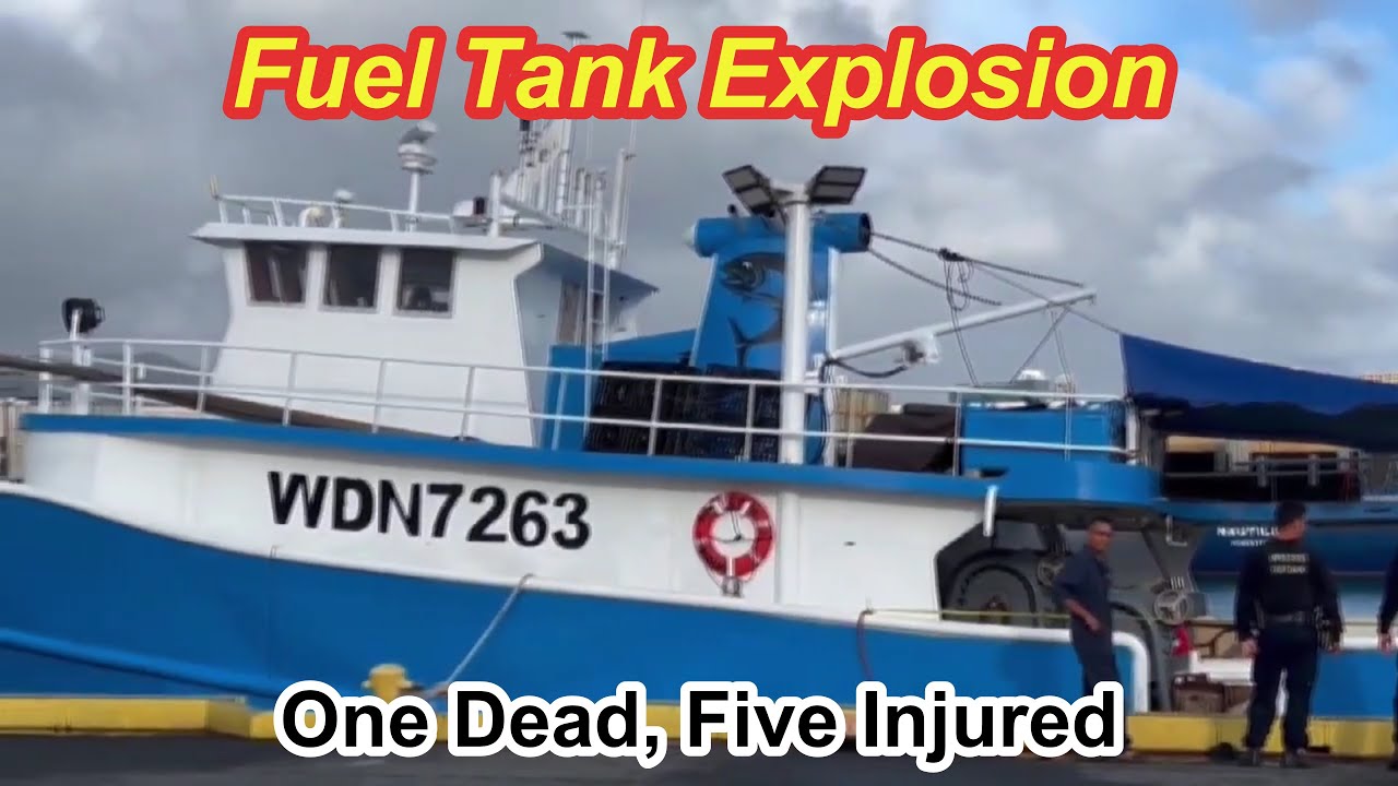 Coast Guard Alert After a Fishing Boat Explosion in Hawaii. - YouTube