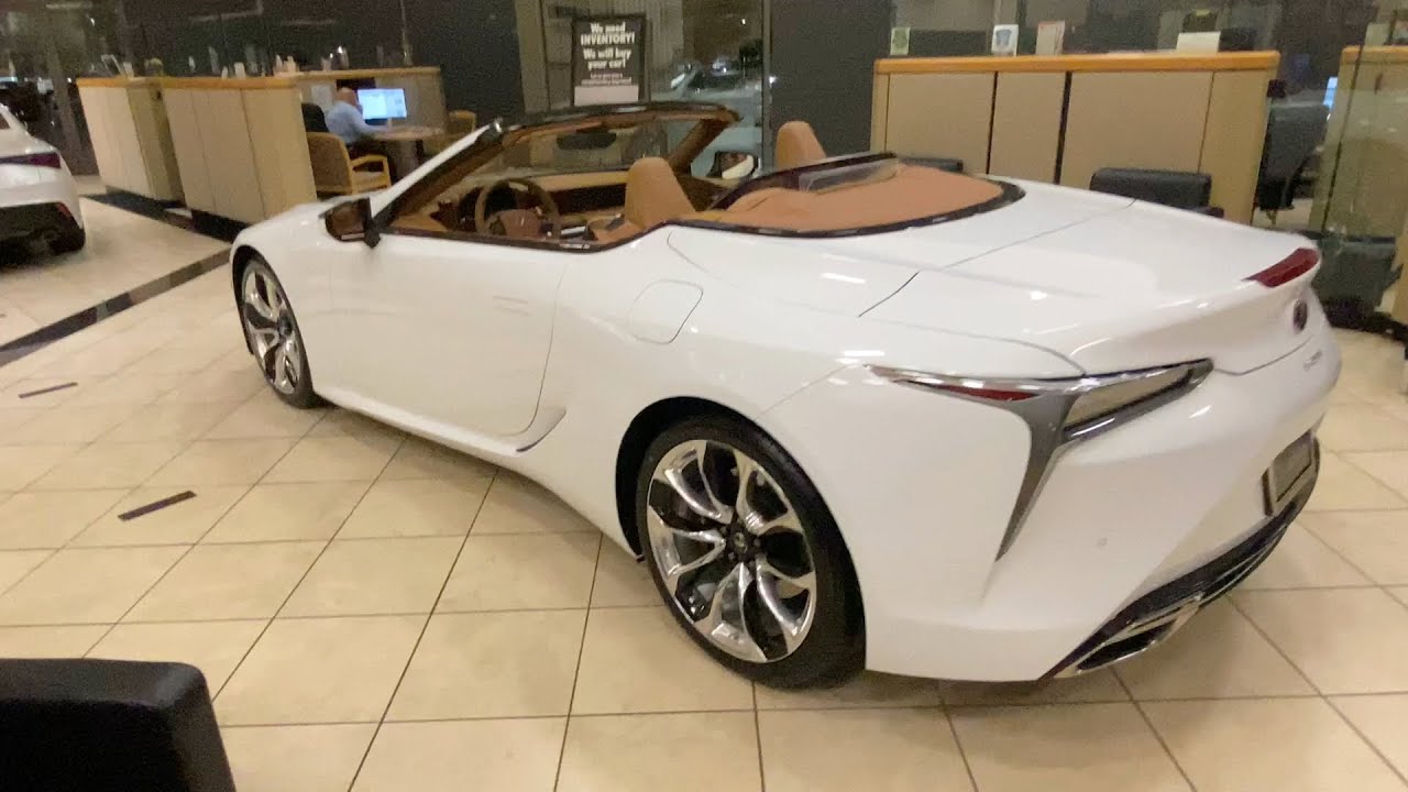 All-New 2021 Lexus LC Convertible! Ultra white on toasted caramel ...