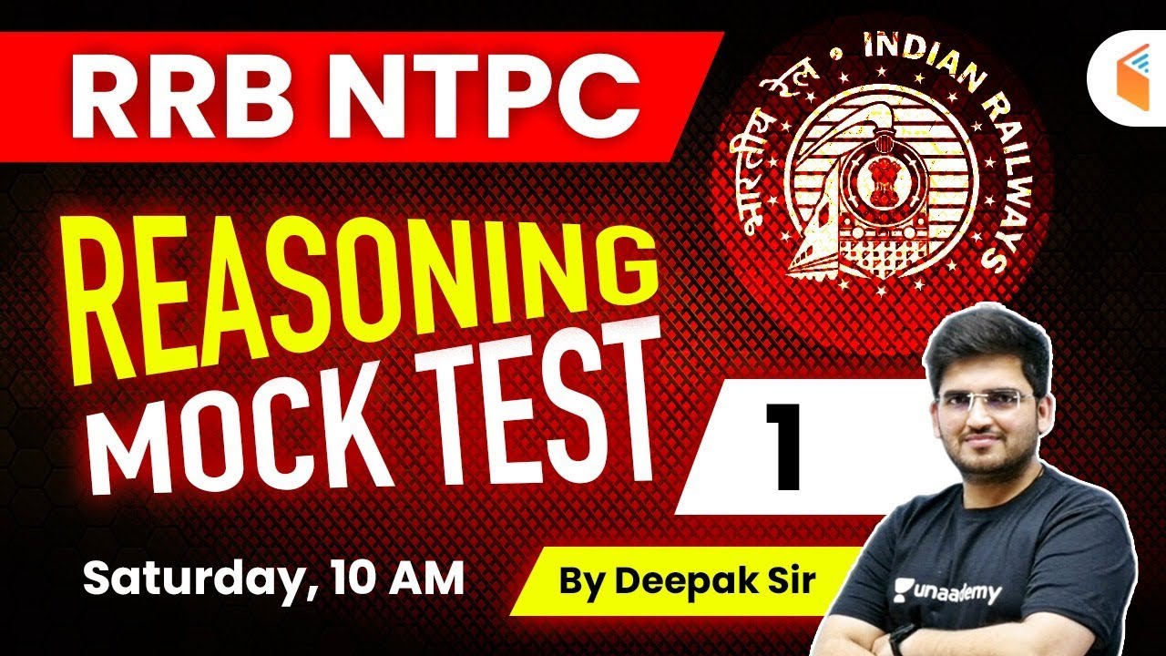 RRB NTPC 2019 20 Reasoning By Deepak Tirthyani Mock Test 1 YouTube rrb-ntpc-2019-20-reasoning-by-deepak-tirthyani-mock-test-1-youtube