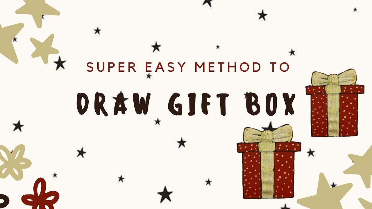 🎨 Draw a Gift Box for Kids | Easy Art Tutorial 🎁 - YouTube
