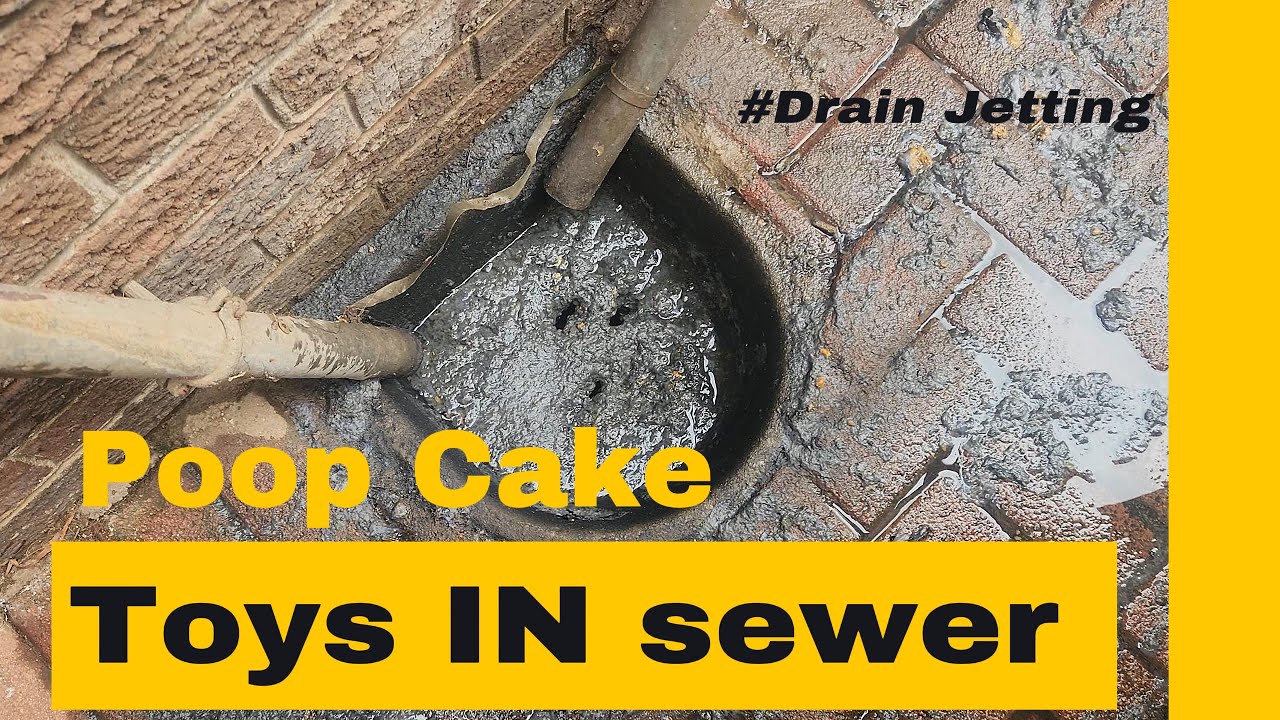 Poop cake and kid's toys in sewer - YouTube