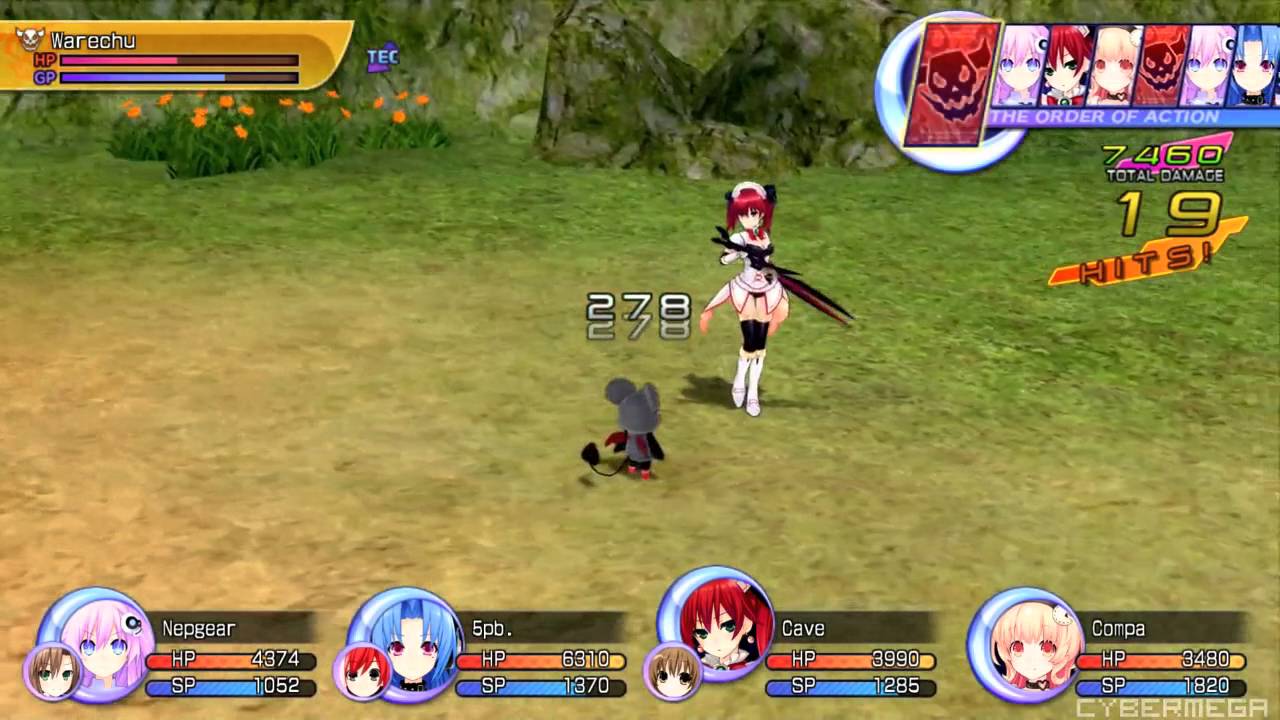 HyperDimension Neptunia Rebirth 2 - FBO - Warechu #4 (P14) - YouTube