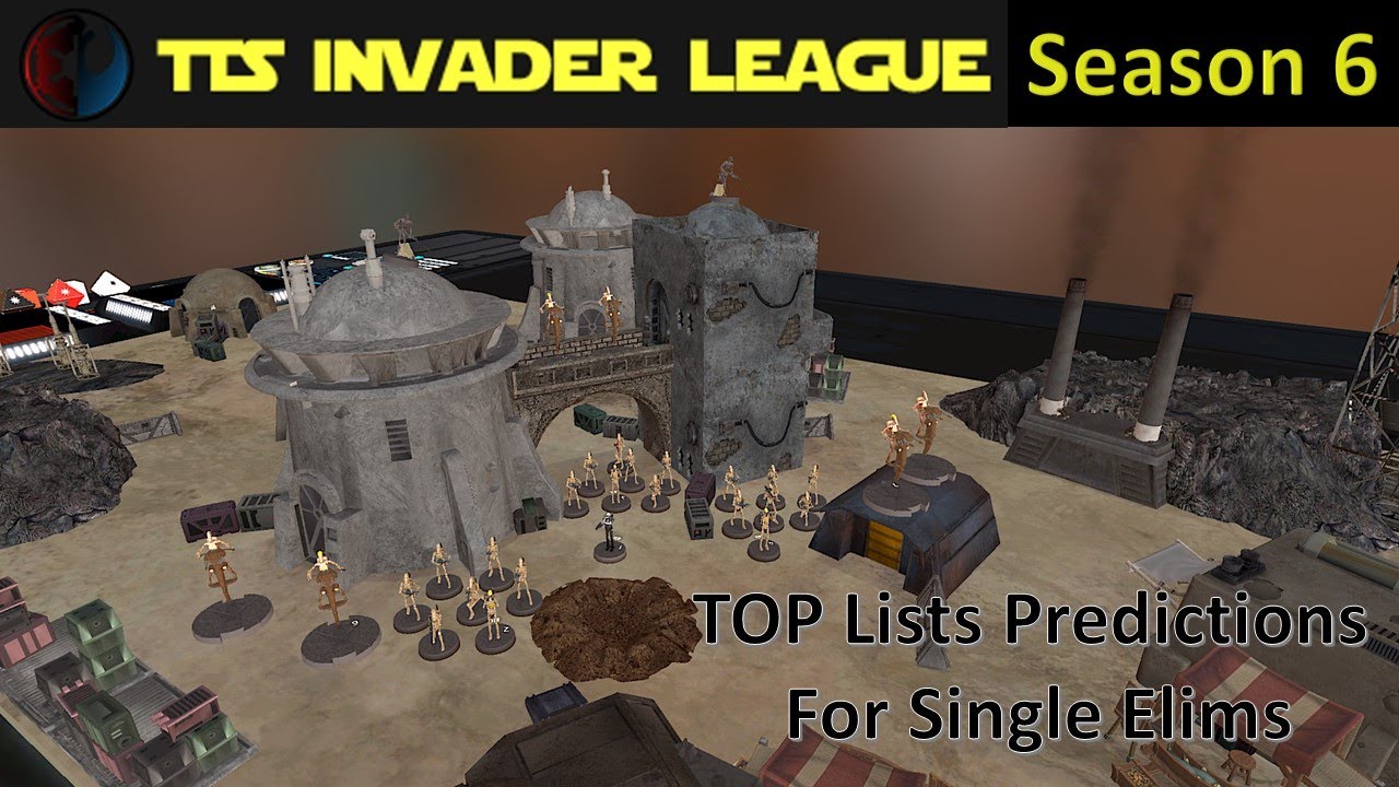 Star Wars Legion: Invader League Season 6 Single Elims List Predictions ...