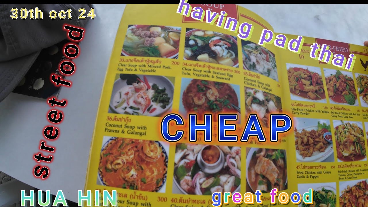 FOOD IN HUA HIN THAILAND 4K - YouTube