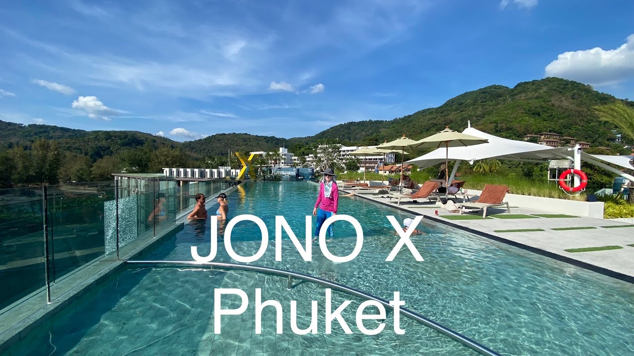 Jono X Hotel Phuket Roof Pool and street view - YouTube