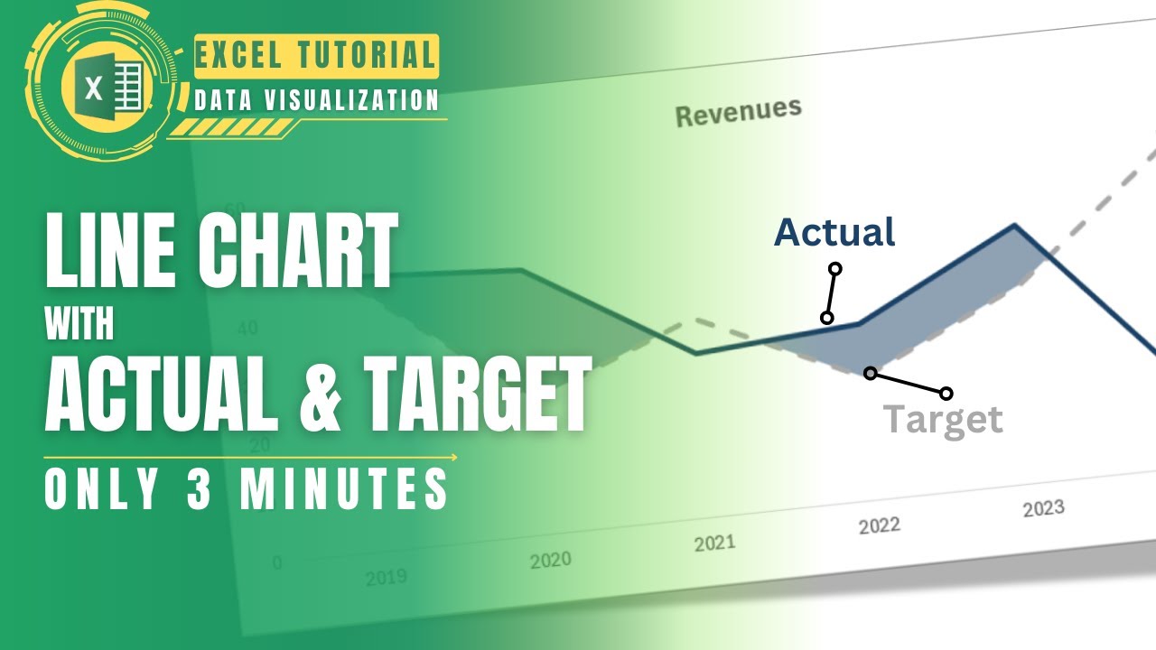 Creating a Creative Line Chart to Compare Target and Value in Excel ...