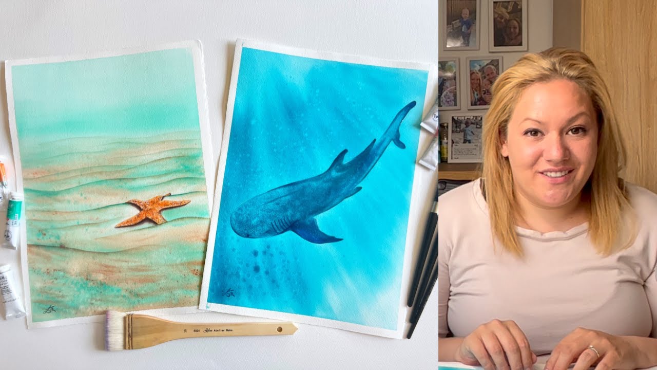 Intro "Watercolor Sealife Exploration: Dive Into Underwater Ocean Art ...