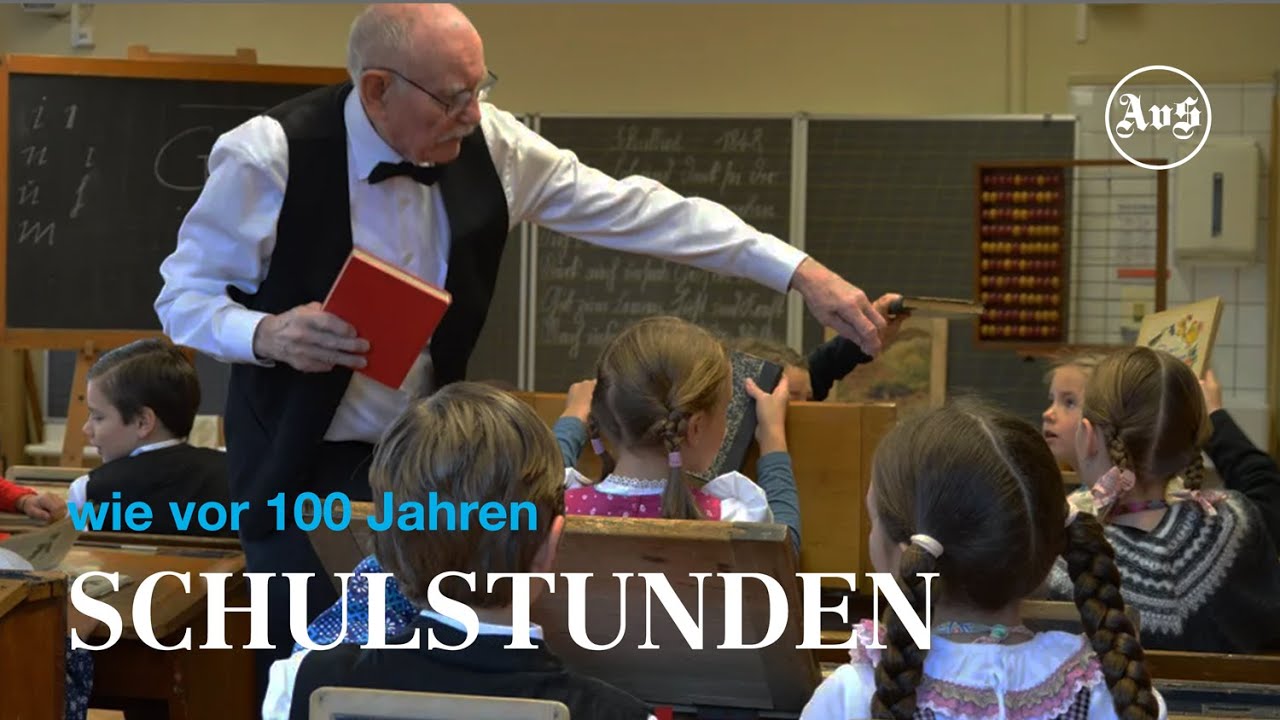 Schulstunden wie vor 100 Jahren - YouTube
