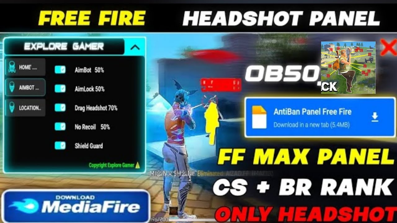 FREE FIRE PANEL OB50 New 🥵 DOWNLOAD KAISE KAREN - YouTube