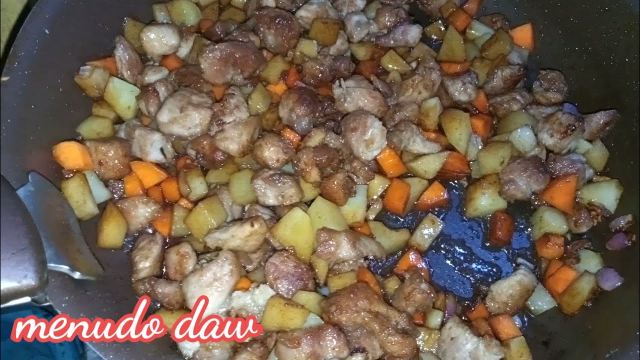 simpleng ulam..menudo daw - YouTube