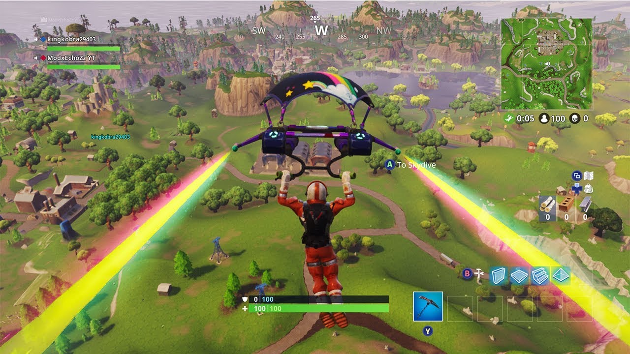 NEW RAINBOW GLIDER IN FORTNITE: BATTLE ROYALE - YouTube