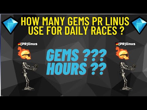 How many gems PR Linus use for daily races?|Ghazi HCR2 - YouTube