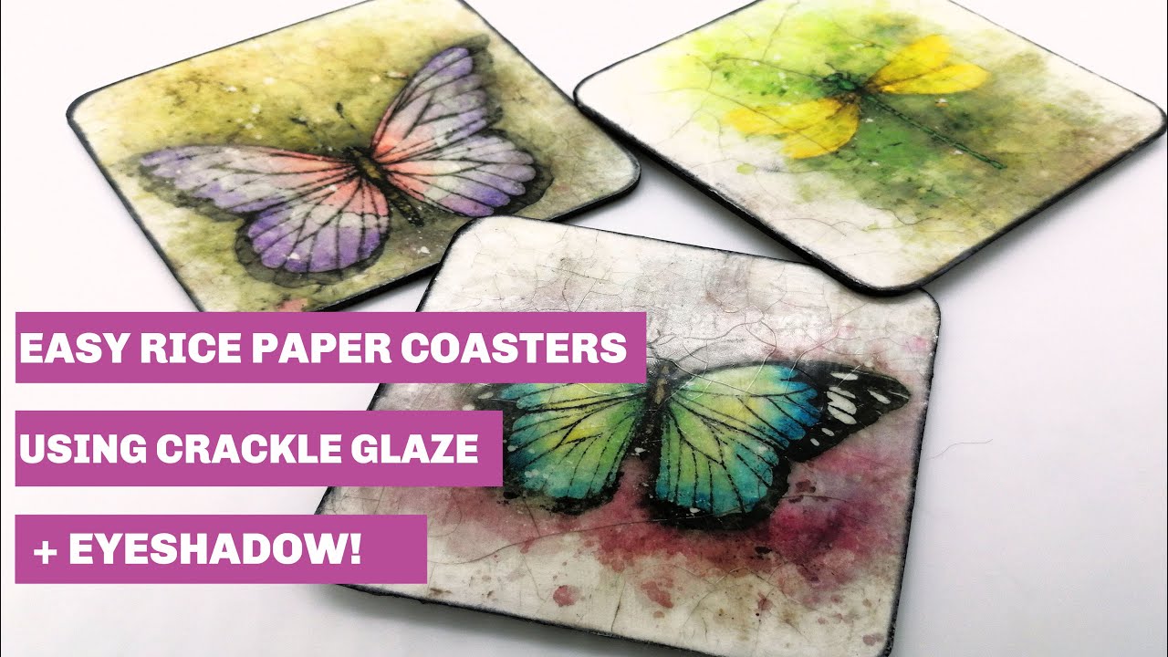 EASY Rice Paper Coasters! - YouTube
