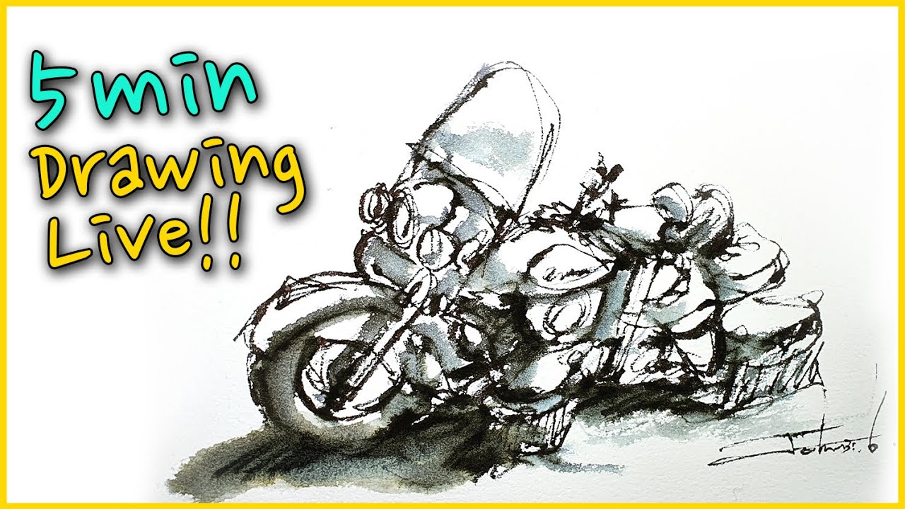 #522. 5 min Drawing~!!/ 5분 드로잉~!! - YouTube