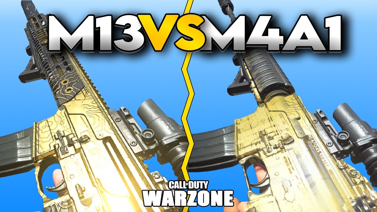 M13 vs M4A1 Comparison! The Best AR in Warzone? (Damage, Recoil Pattern ...