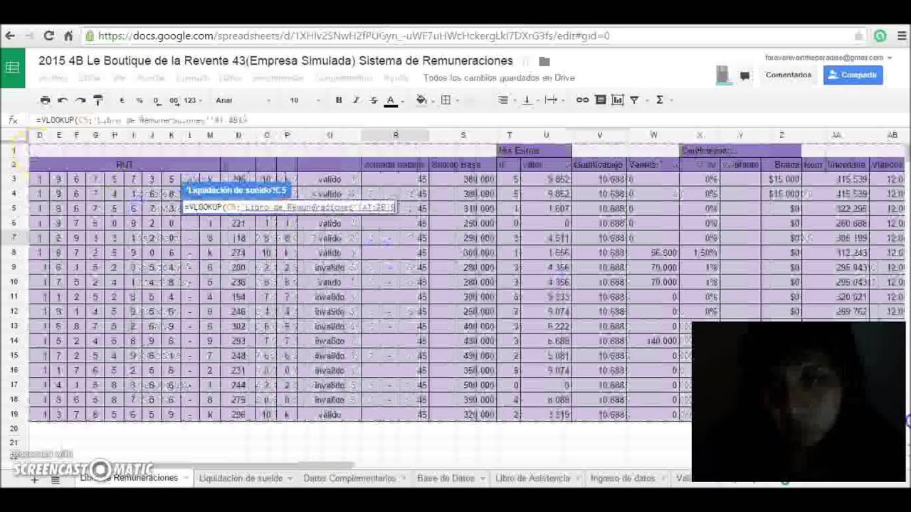 Tutorial Validación De Rut Traspaso De Datos A Liquidacion De Sueldo Y