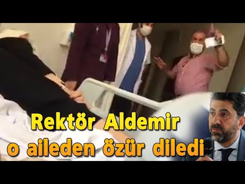 ADÜ Rektörü Aldemir, sosyal medyaya düşen görüntüler sonrasında o aileden özür diledi