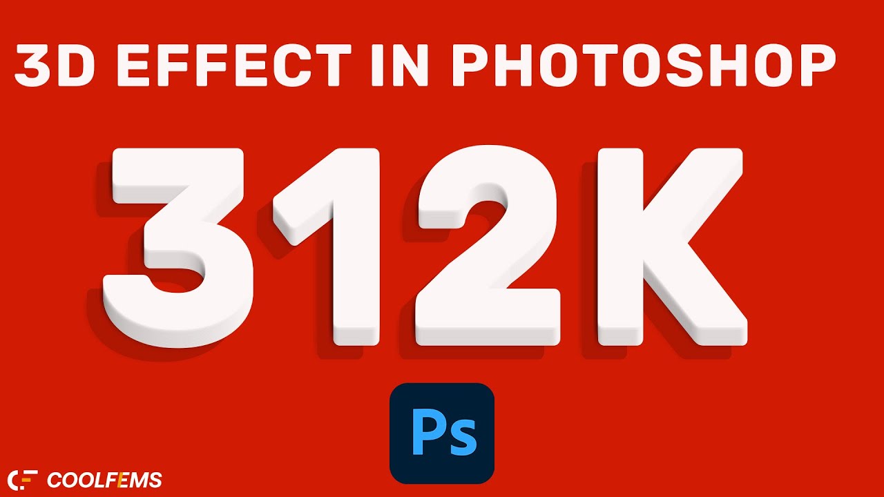 How to Easily Make 3D Text EFFECT in Adobe #photoshop - YouTube