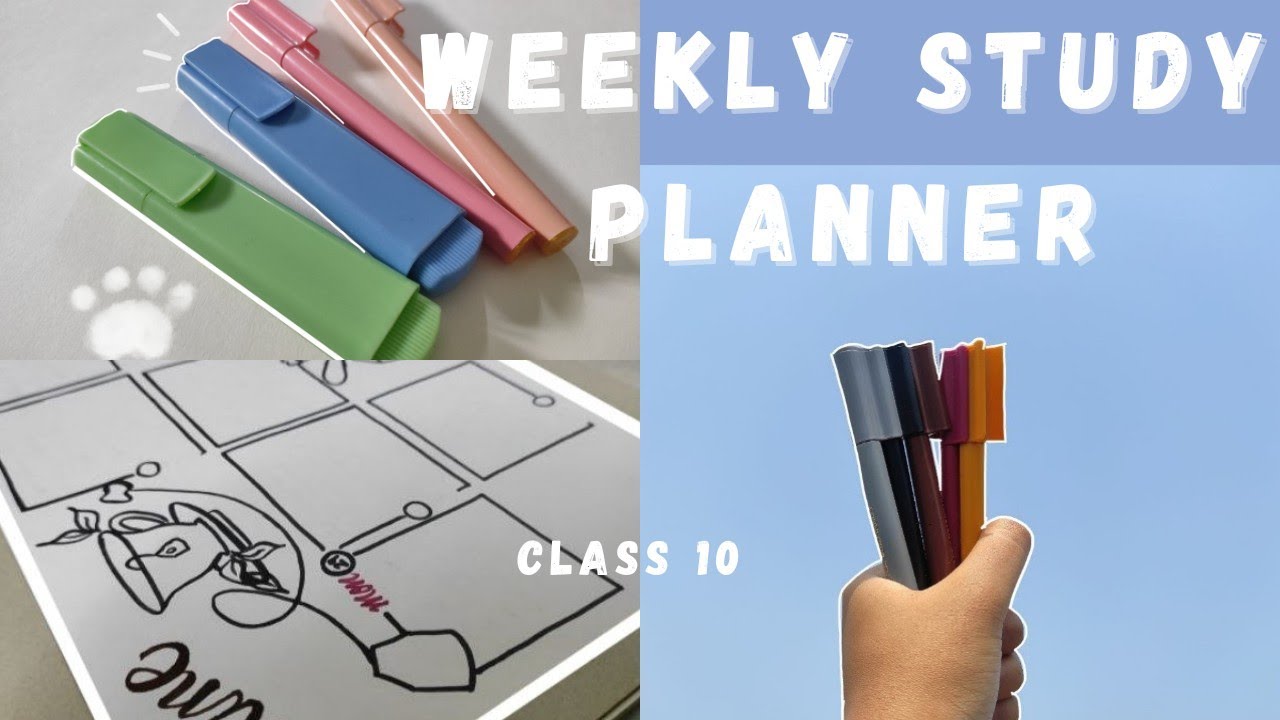 class 10th study planning for a week #class10 #studyplan #journal - YouTube