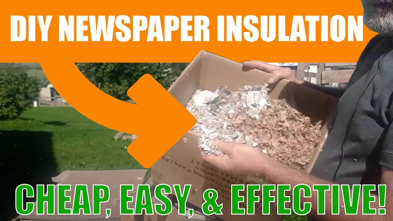 How to make insulation at home using Newspaper! - YouTube