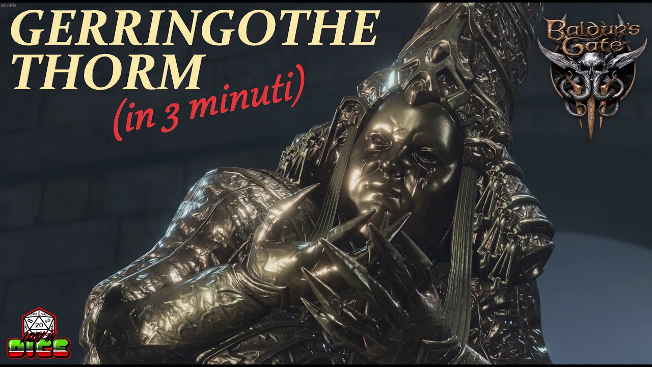 BALDUR'S GATE 3🔶Gerringothe Thorm (L'esattore) | DEFEAT IN 3 MIN 🎲ITA ...