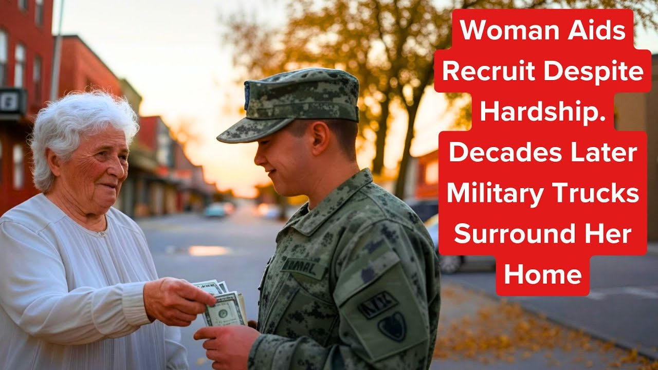 Woman Aids Recruit Despite Hardship. Decades Later Military Trucks ...