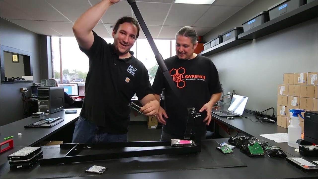 Lawrence IT Pure Leverage Hard Drive Crusher REVIEW - YouTube