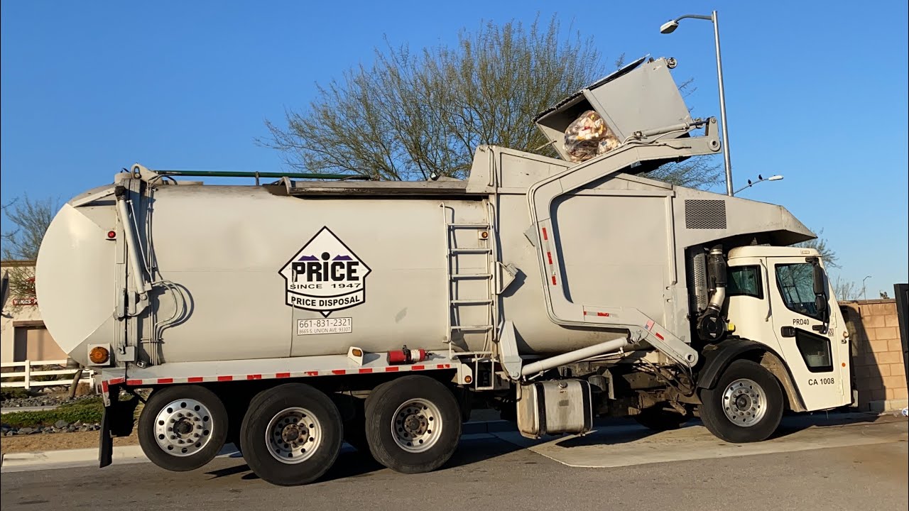 Price Disposal Mack LR Amrep Front Load Garbage Truck - YouTube