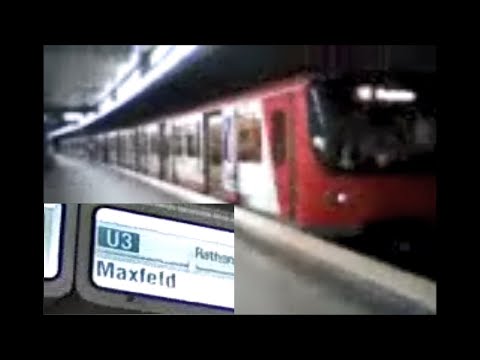 U-Bahn Nürnberg Typ DT2 Einfahrt & Ausfahrt auf der Linie U2 + Fallblattanzeiger U3