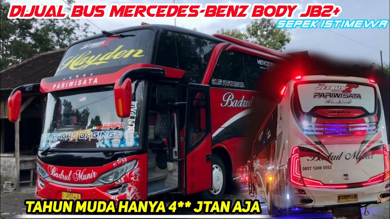 DIJUAL BUS MERCY JB2+ HDD HANYA 4**JTan BAWA PULANG BUS😱😱 - YouTube