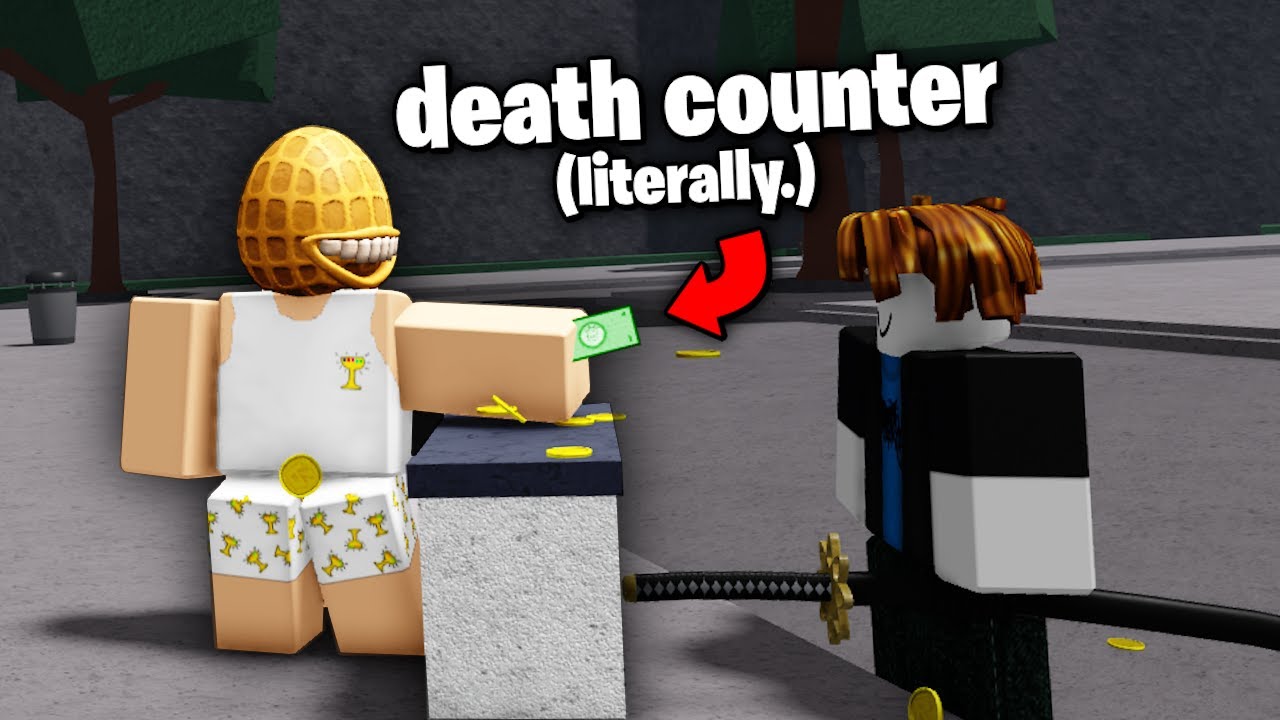 bribing people with money, but it's actually death counter - YouTube