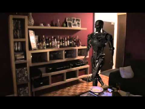 3DS Max Terminator - Walking Through The Living Room - YouTube
