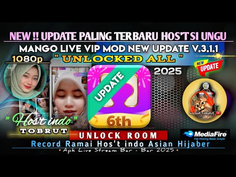 ✔️ NEW ‼️UPDATE TERBARU HOS'T Si UNGU !! MANGO LIVE VIP MOD NEW UPDATE V.3.1.1 ALL UNLOCKED