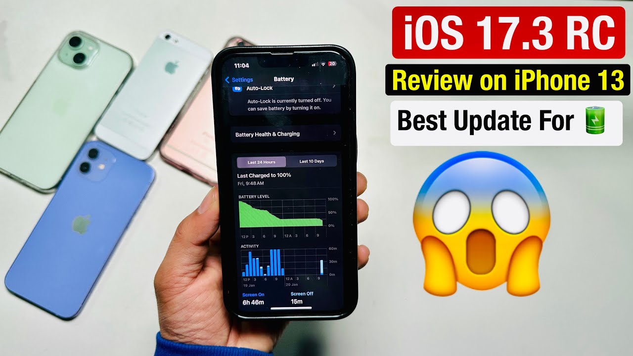 iOS 17.3 RC is the Best Update for iPhone 13 Battery Life - YouTube
