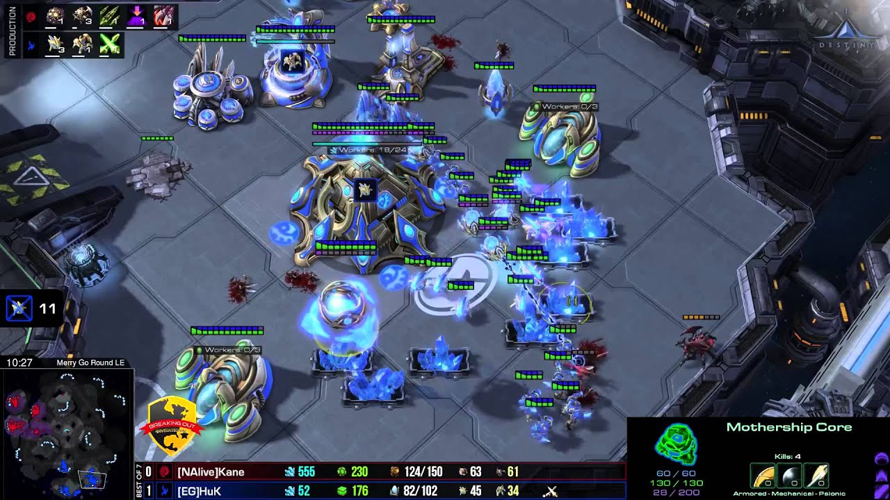 Starcraft 2 Kane vs HuK Game 2 SC2 HOTS Tournaments - YouTube