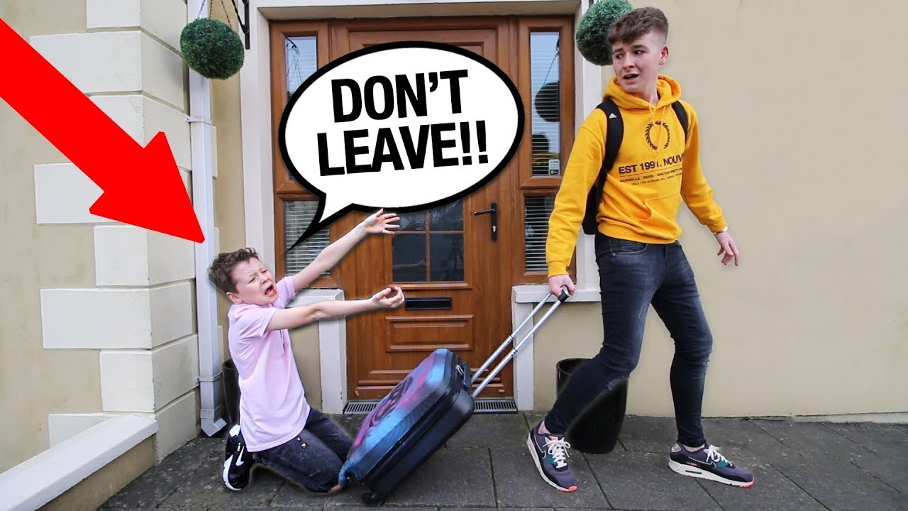 i'm MOVING OUT PRANK on LITTLE BROTHER!! *bad idea* - YouTube