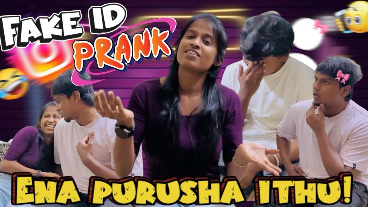 Fake Insta ID prank on him🤣purusha shocked😰 #prankvlog #blackbeescouple ...