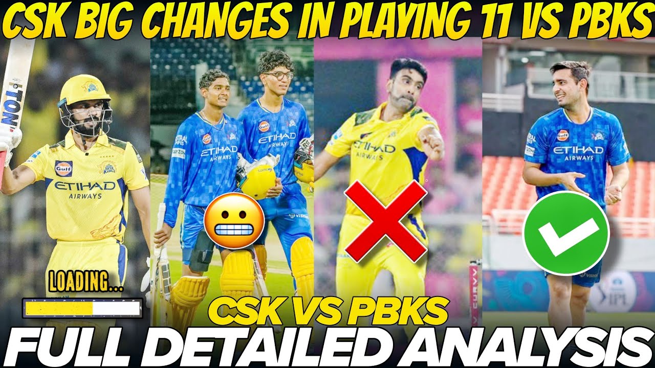 Big Changes in CSK before PBKS Clash ? 💥 | Can Kamboj and Vansh Bedi ...