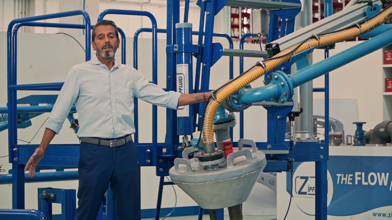 Zipfluid Top Loading Arm PTFE lined for chemicals - YouTube