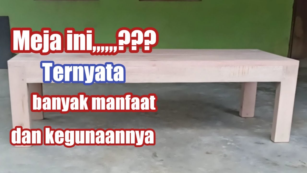 cara membuat meja kayu / meja minimalis / meja belajar / meja lesehan ...