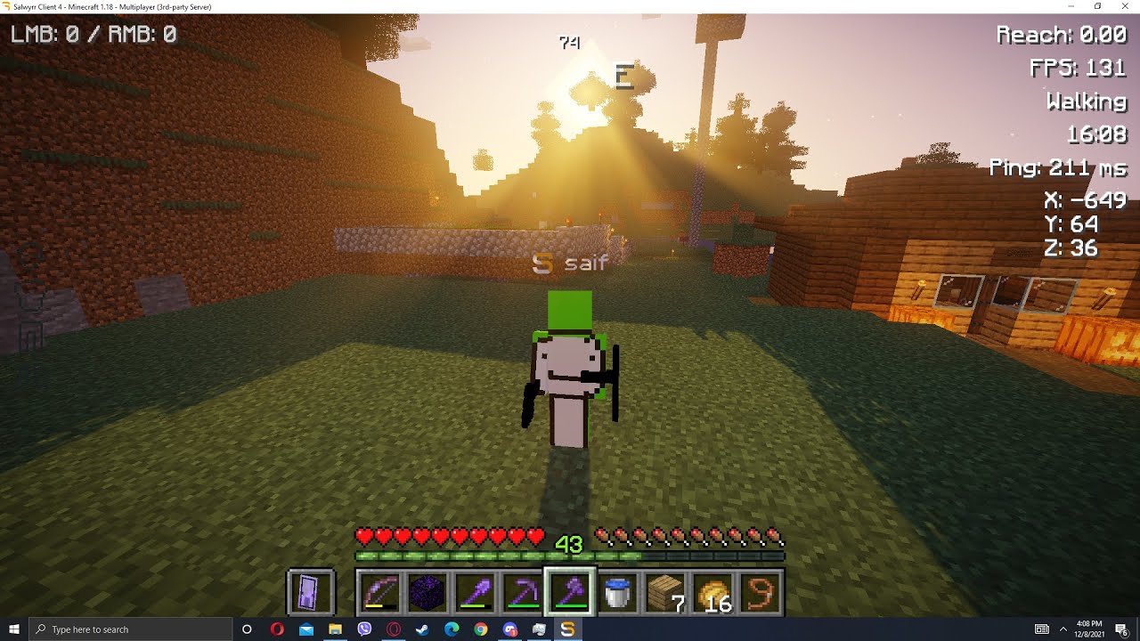 Minecraft clam look around my base [smp coming soon?] - YouTube