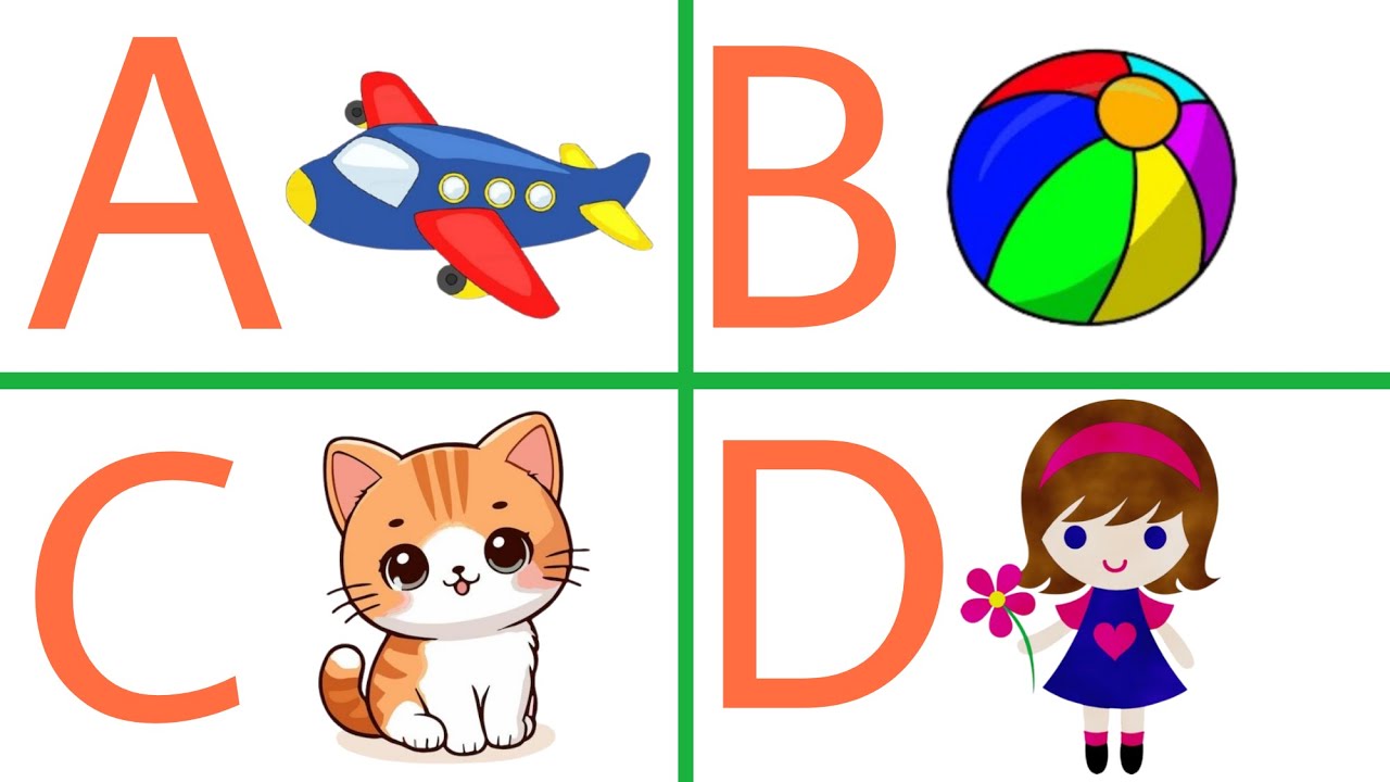 Abcd kids song | Learn ABC Alphabet with Fun | ABCD Song Nursery Rhymes ...