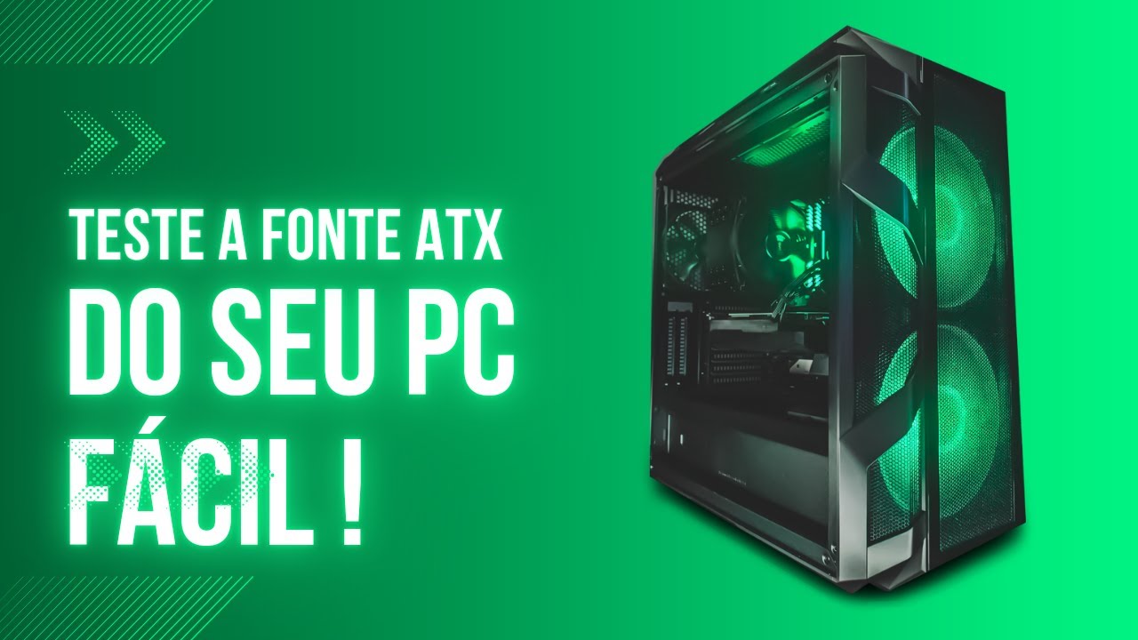 Como Testar Fonte ATX de PC / Computador - Passo a Passo Fácil e Rápido ...