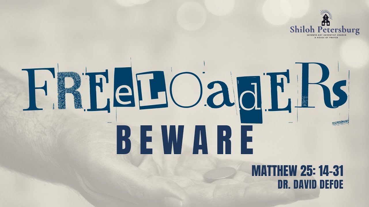 Free Loaders Beware | Dr. David Defoe - YouTube