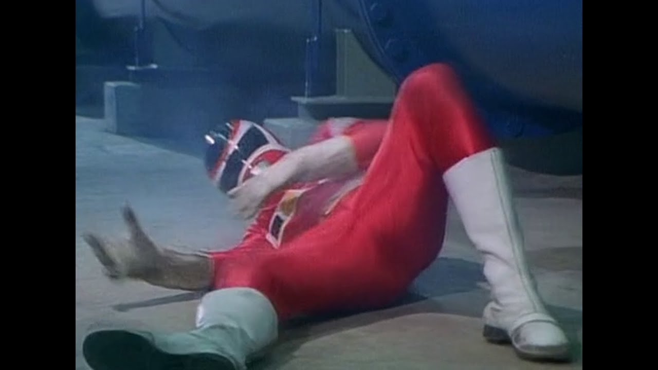 最高のシーン、筋肉質で背の高いレッドレンジャーが敗北、戦隊メガレンジャーbest muscular tall red ranger ...