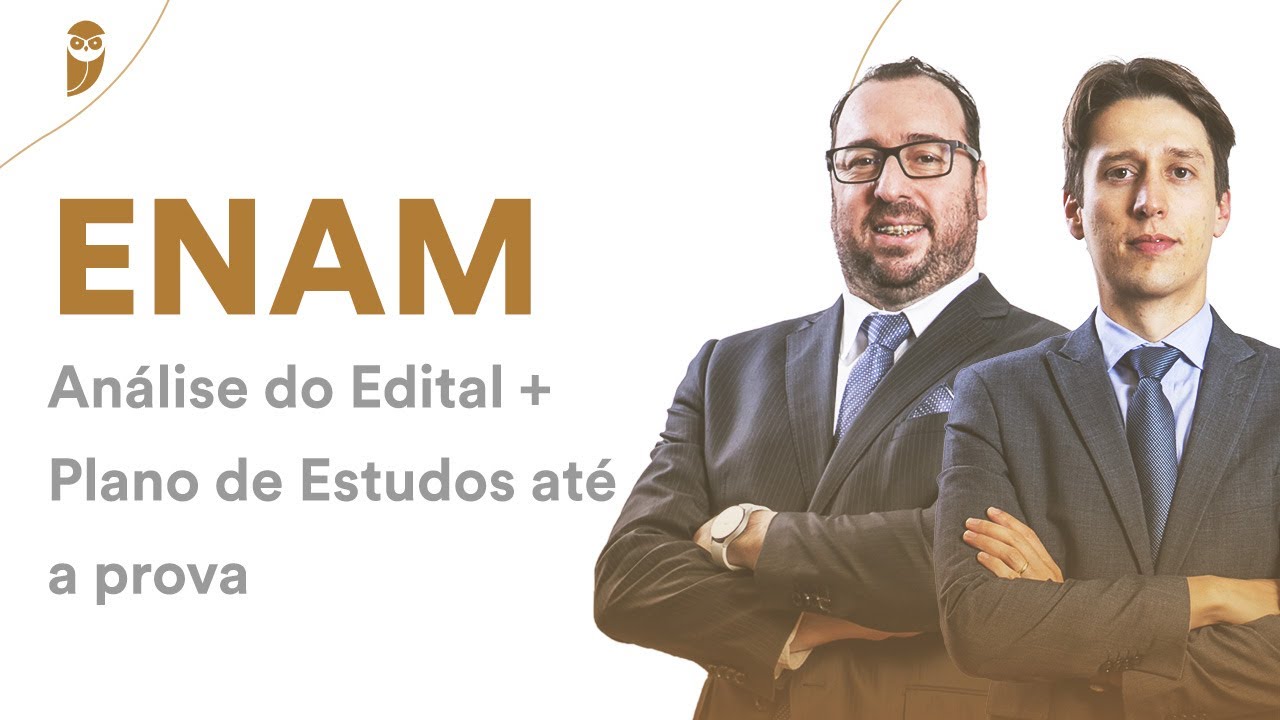 ENAM: Análise do Edital + Plano de Estudos até a prova - YouTube
